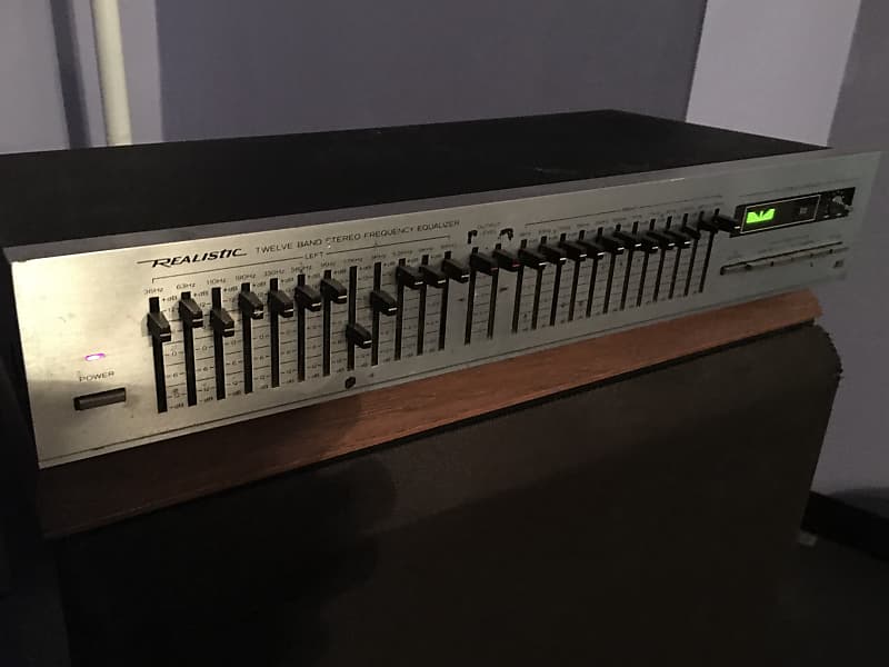 Realistic 12-Band Stereo Frequency Home Audio Equalizer EQ | Reverb