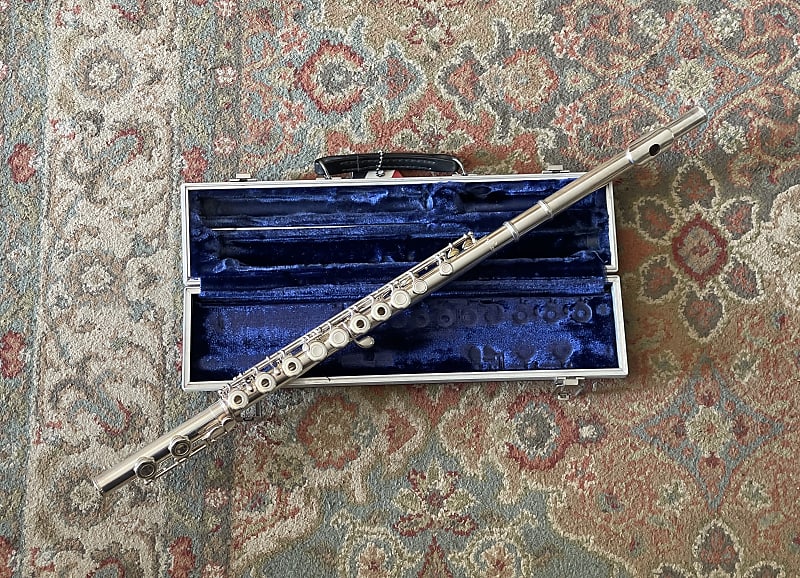 DeFord Open Hole Silver Flute W Case Elkhart | Reverb