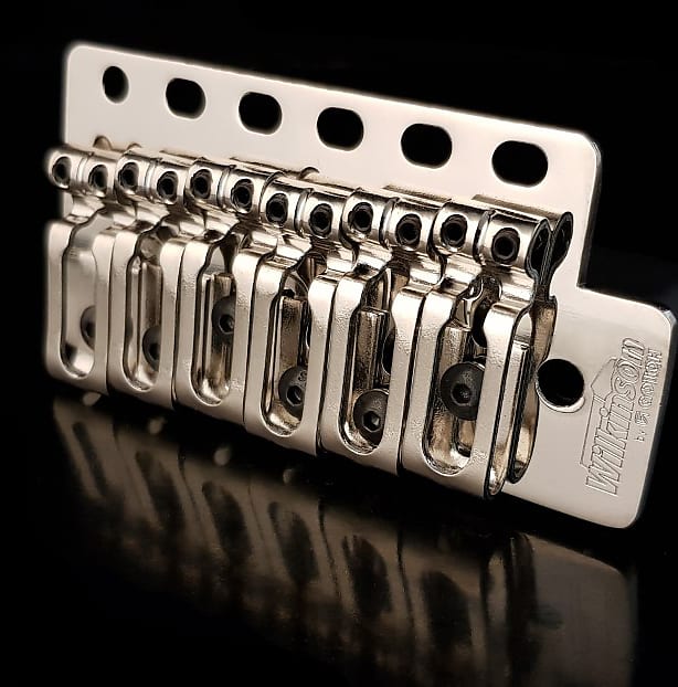Wilkinson VSVG Nickel 5+1 knife edge Vibrato Bridge | Reverb