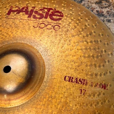 Rare Red Label Paiste 3000 RUDE 17” Crash Ride 1635 g FULL | Reverb