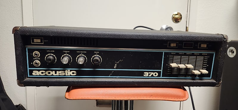 Vintage Acoustic Model 370 Bass Guitar Amplifier Head Amp | Reverb
