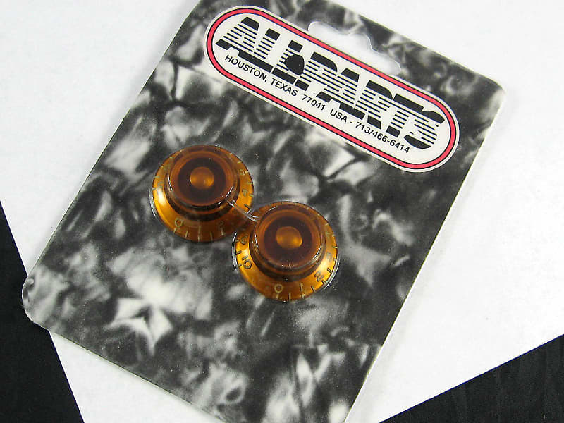 Allparts Bell Knobs Vintage Amber (2) PK 0140-022 | Reverb