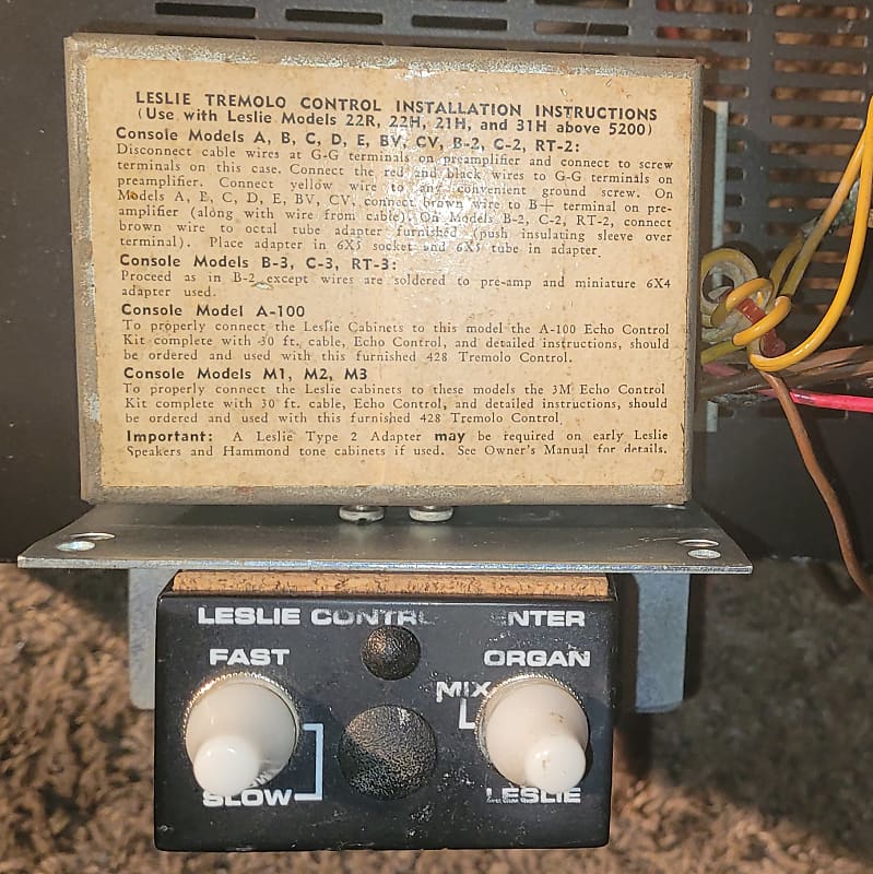 Leslie 122 interface RENUIKT WITH LeslieBox~#047357 4H /3M | Reverb