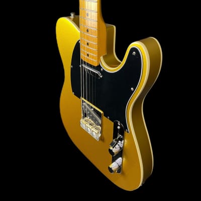 Fender Double Bound Telecaster Electric Guitar in Aztec Gold | Reverb