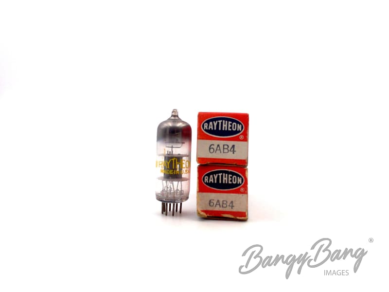 2 Vintage Raytheon 6AB4/EC92 Single Triode VHF Tube Valve- | Reverb