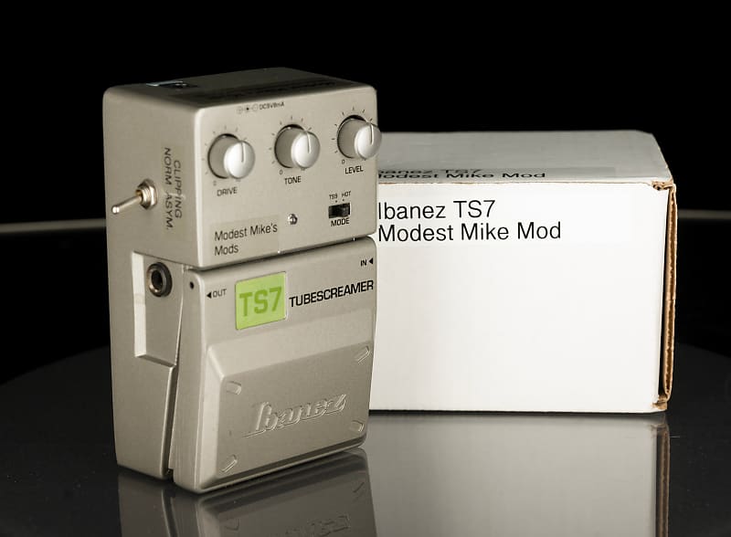 Used Ibanez TS7 Modest Mike Mod Overdrive Pedal With Box | Reverb