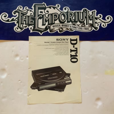 Sony D-T10 1987 dealers sheet | Reverb