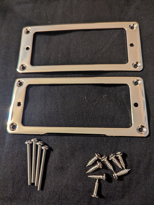 MINT- Firebird/mini humbucker pickup mounting rings with all | Reverb