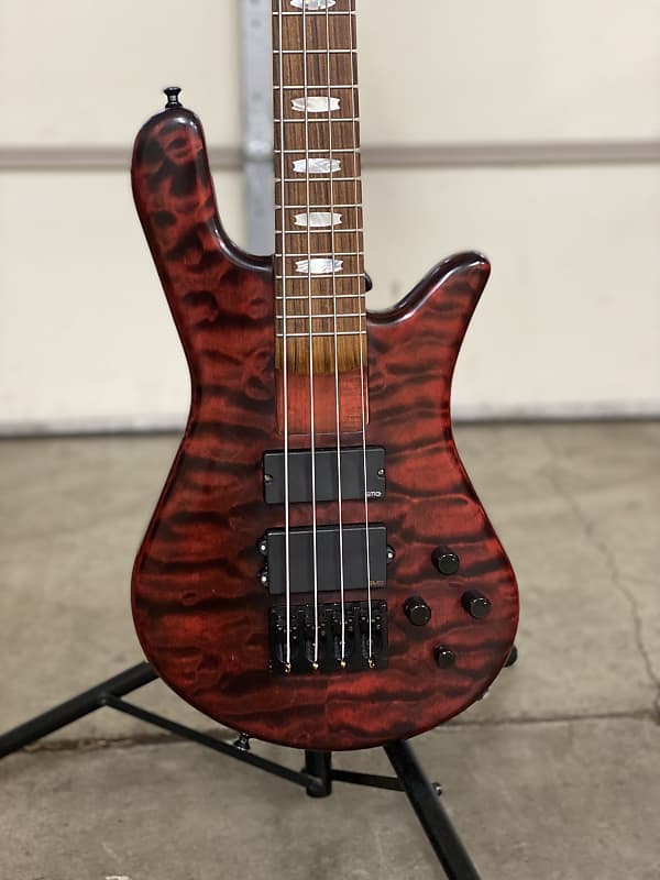 Spector USA NS-4H MM 2009 Red flamed maple | Reverb