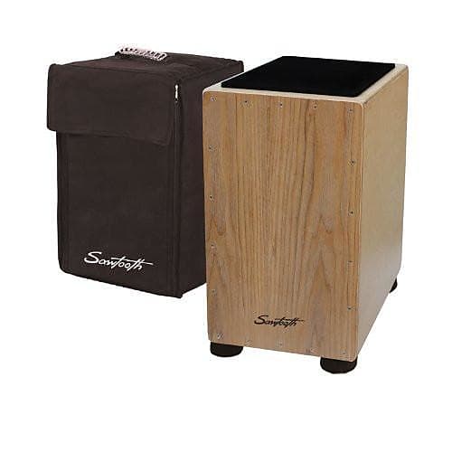 Sawtooth Ash Wood Cajon Percussion Box with Maple Back & | Reverb