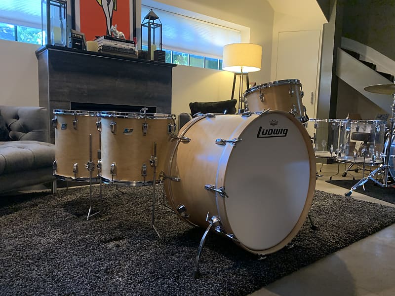 Ludwig Maple Classic 4pc 26” 16” 18” 13” Natural Maple | Reverb