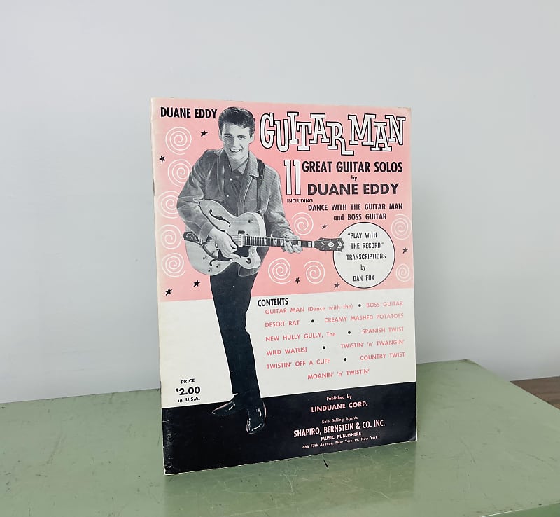 Linduane Duane Eddy Music Book for Guitar Mid- century | Reverb