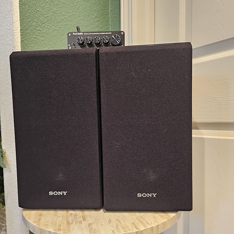 Sony SSCS5 3-Way 3-Driver Bookshelf Speaker System w/Fosi Amp | Reverb