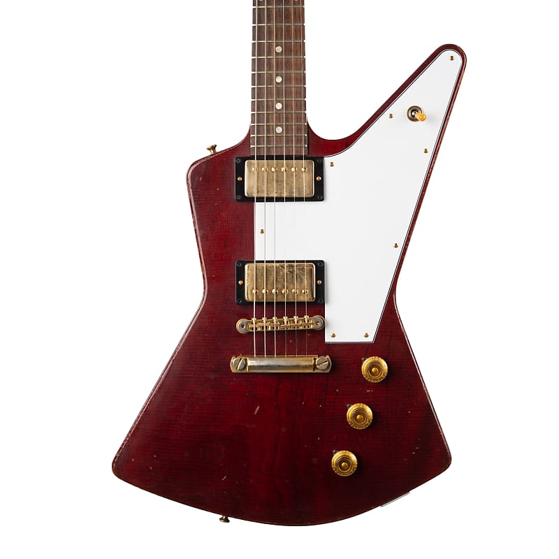 Used Gibson Custom Shop '58 Explorer Clapton Cut Aged Cherry | Reverb