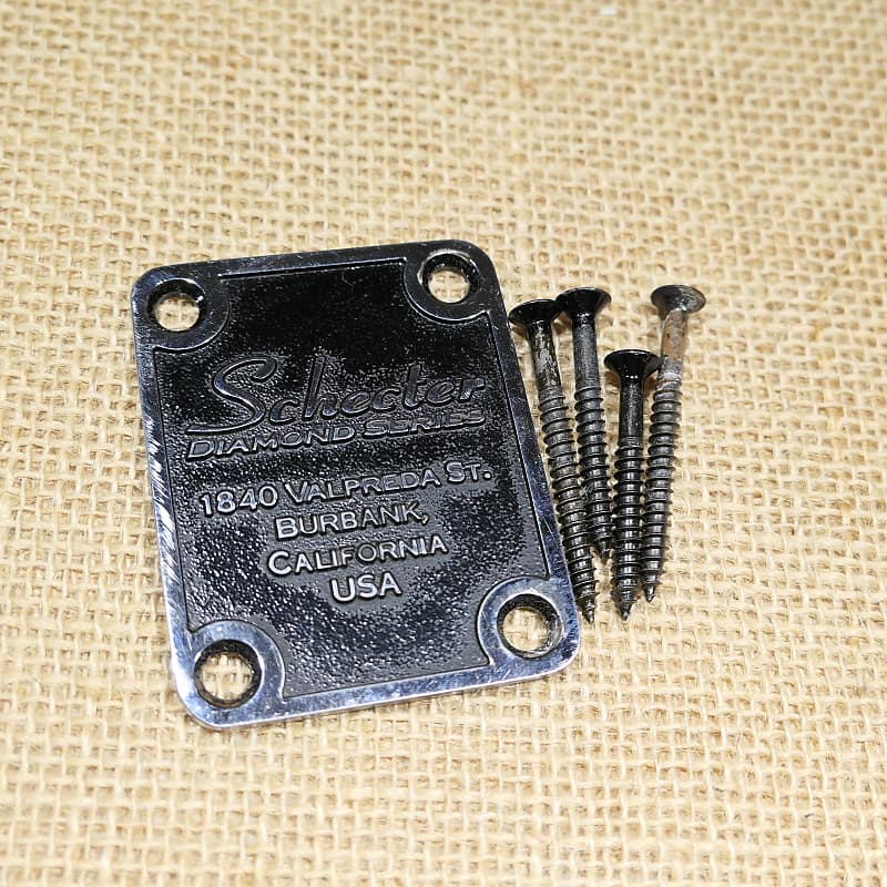 Neck Plate Black, Genuine Schecter Omen-6 Diamond Same Day | Reverb