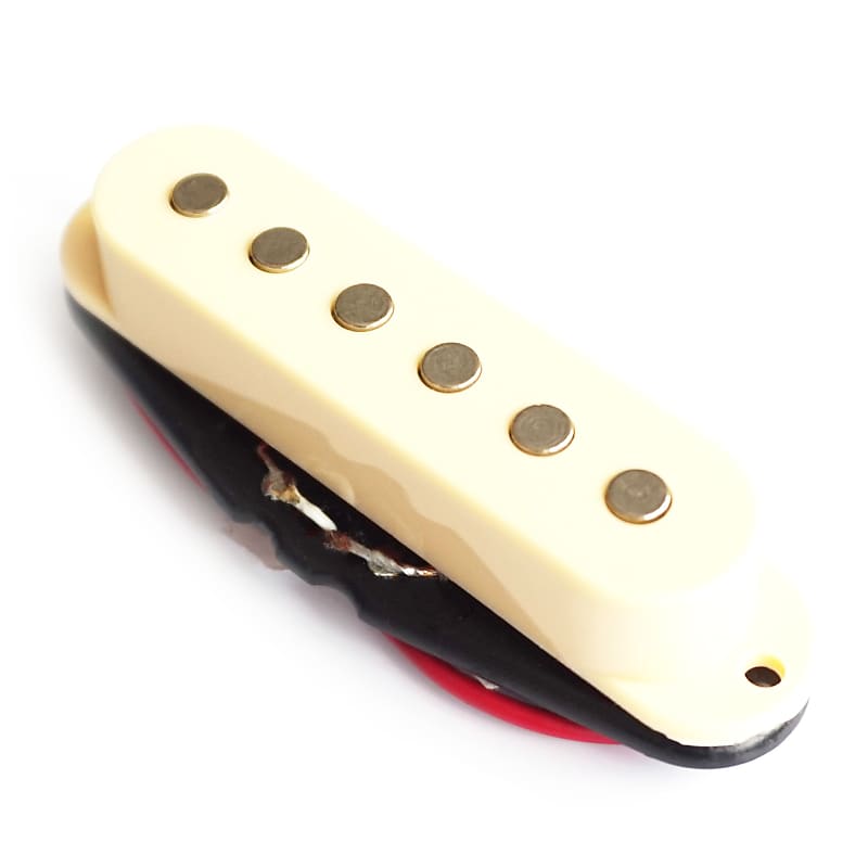 Single Coil Pickup for Stratocaster Guitars - Middle (Cream) | Reverb
