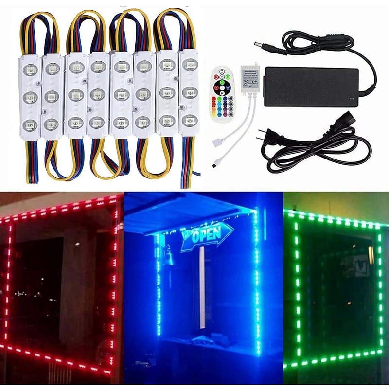 10Ft Storefront Window Led Light Kit 5050 Rgb Injection Led | Reverb