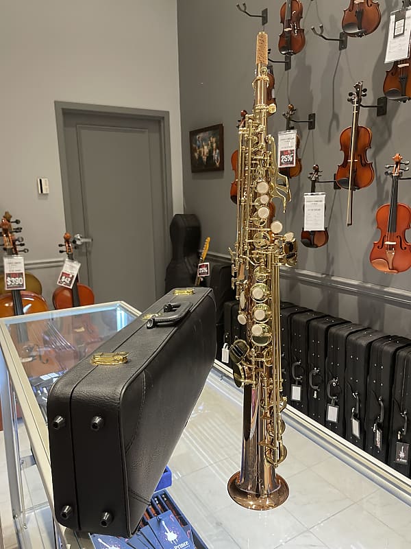 Opal Intermediate Bb Soprano Saxophone - Rose Gold, High F# | Reverb