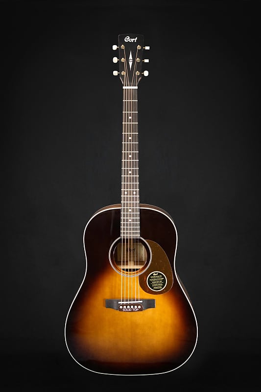 Cort Earth 100SSF Acoustic Guitar (Sunburst) | Reverb