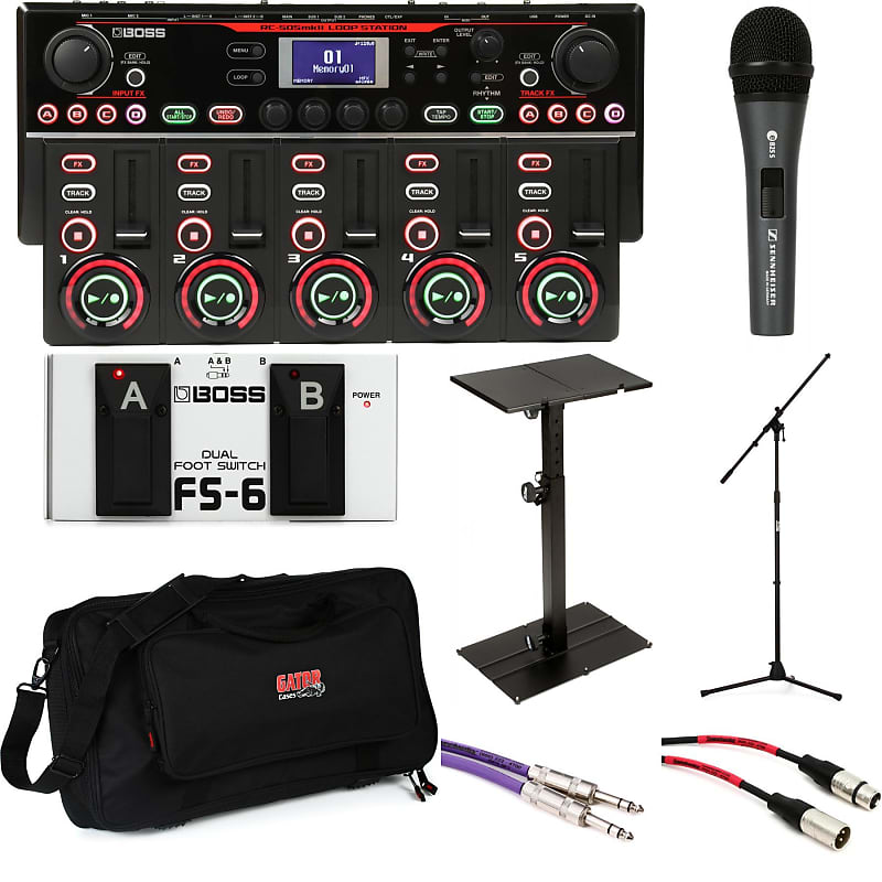Boss RC-505 Mk2 Loop Station Tabletop Looper Stage Bundle | Reverb