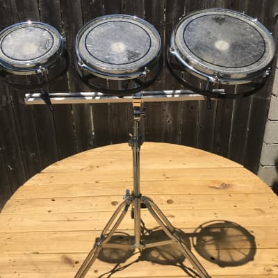 Remo Roto tom 8" and 10" with mounting bar and stand | Reverb