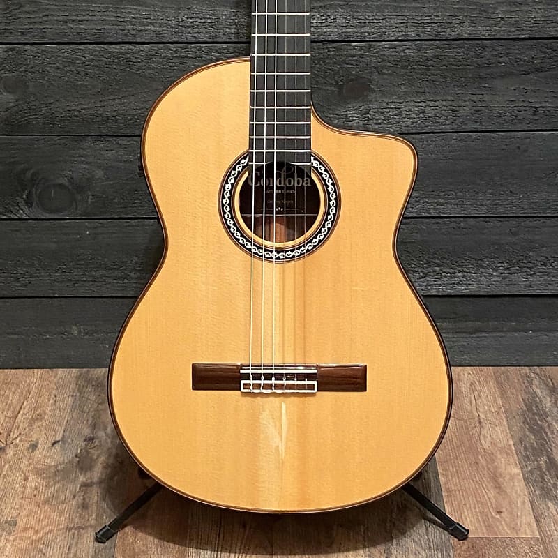 Cordoba GK Pro Negra Nylon String Acoustic-Electric Guitar | Reverb