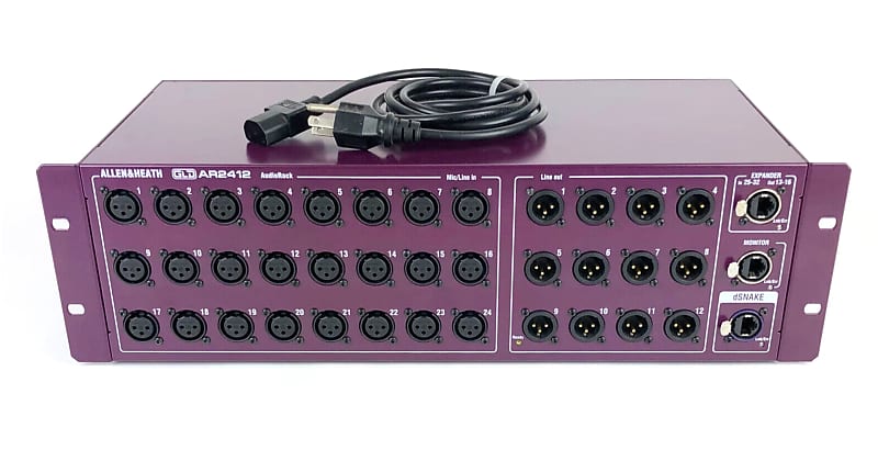 Allen & Heath GLD-AR2412 24x12 I/O Expander for Qu Avantis SQ | Reverb