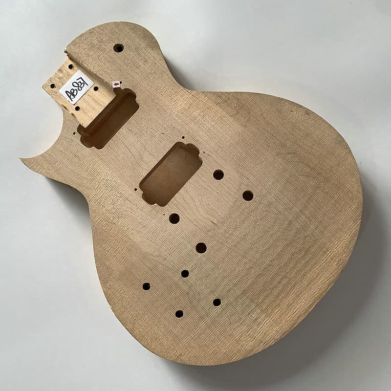 Unfinished Les Paul LP Style Basswood Guitar Body DIY Project | Reverb
