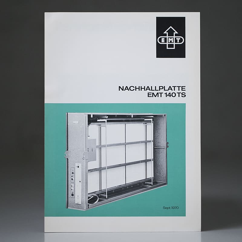 EMT 140 TS plate reverb original brochure in German language | Reverb