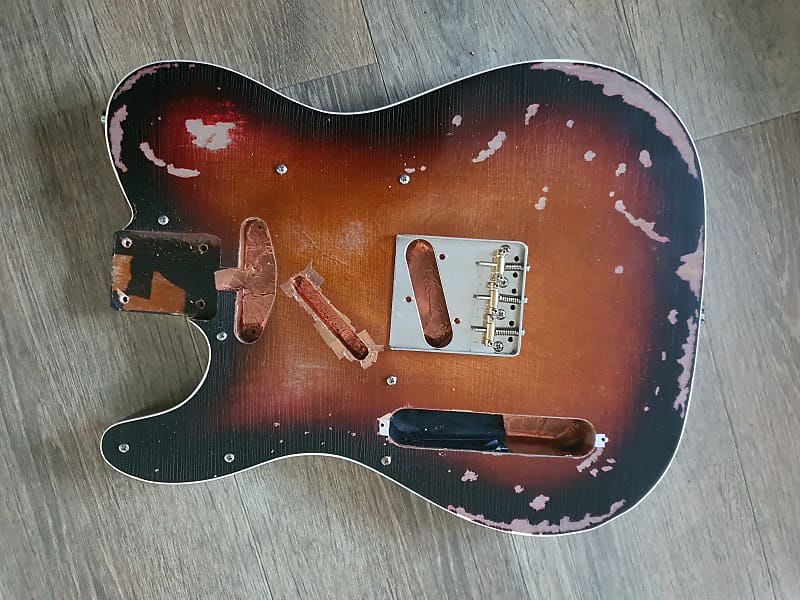 LEFT HANDED AGED VINTAGE TELECASTER CUSTOM BODY - RELIC | Reverb UK
