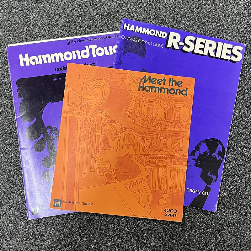 RARE Hammond Collection of Playing Guides (Lot C) | Reverb