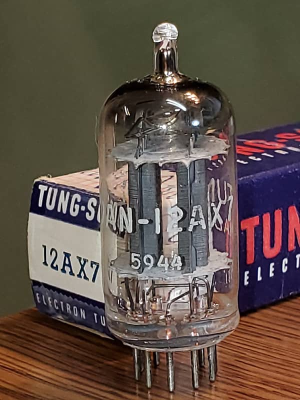 JAN-12AX7/ECC83 Tung-Sol Tall Plate/Square Getter | Reverb