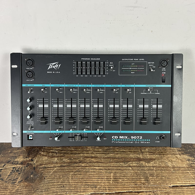 Peavey CD MX 9072 Professional DJ Mixer 1990's - Black | Reverb
