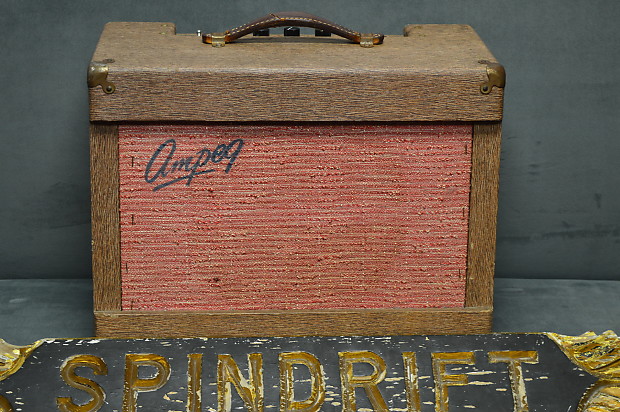 1958 Ampeg Jet J12 Guitar/Harmonica Amplifier RARE Treebark | Reverb