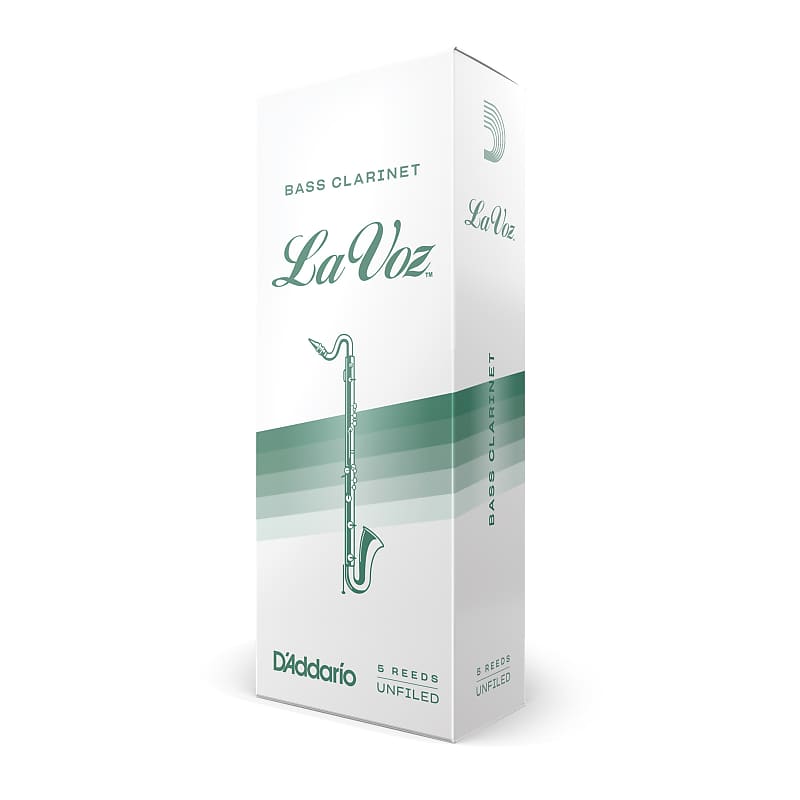 La Voz Bass Clarinet Reeds, Strength Medium Soft, 5 Pack | Reverb