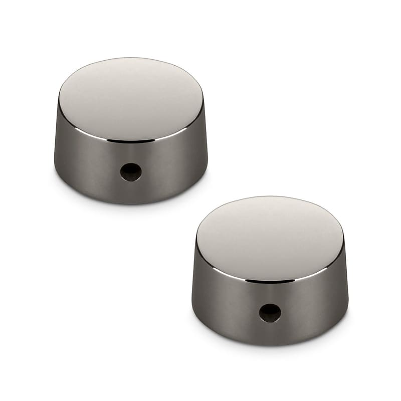 Schaller Germany Set of (2) 6mm Metal Speed Guitar Knobs, | Reverb