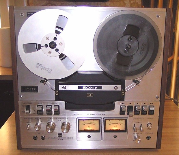Sony TC-458 1974 Aluminum/Faux Wood | Reverb