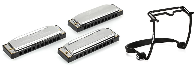 Hohner Special 20 Pro Pack 3-piece Harmonica Set Bundle with | Reverb