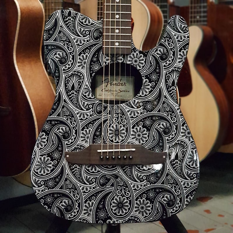 Fender Fsr Paisley Telecoustic Standard Black | Reverb