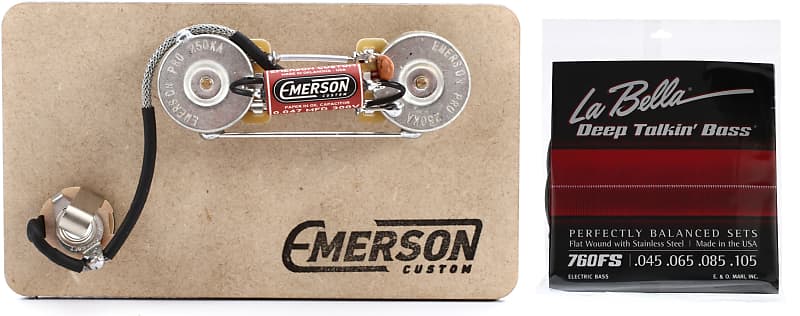 Emerson Custom Prewired Kit for Precision Bass Bundle with La | Reverb