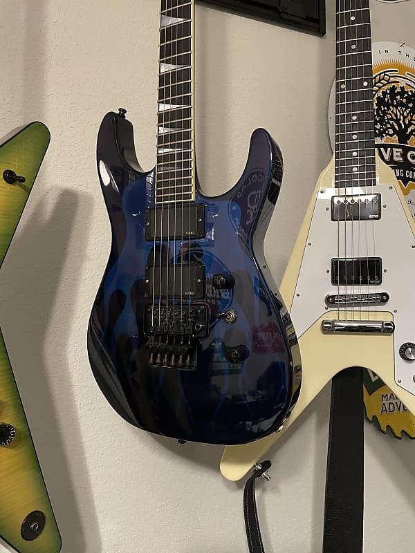Jackson SL2H 2003 Blue Ghost Flame | Reverb