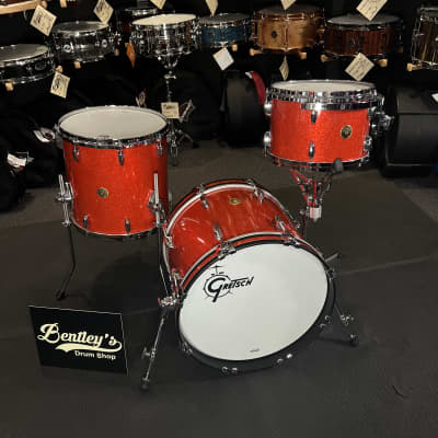 Gretsch USA Custom 12/14/18" Drum Set Kit in Tangerine Glass | Reverb