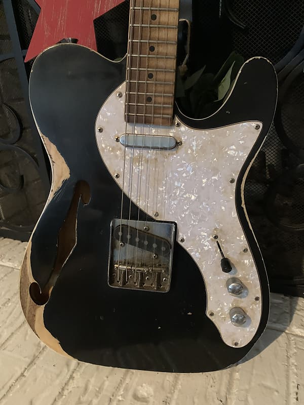 2021 Partscaster Thinline Tele! w/USA hand wound pups and | Reverb