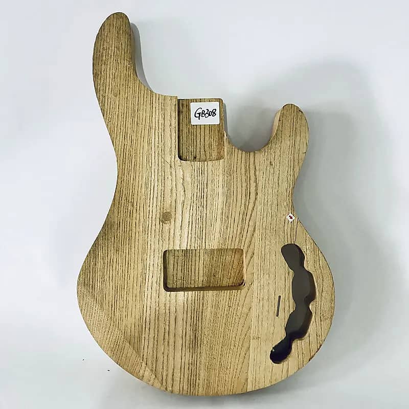 Solid Ash Wood Bass Guitar Unfinished Body DIY Project | Reverb UK