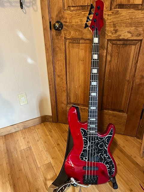 Kiesel, formerly Carvin Custom, jazz/p bass 2018 - Glossy Red | Reverb