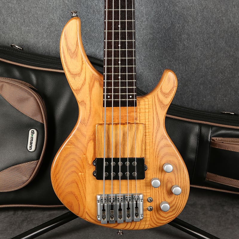Aria Pro II IGB 68-5 5 String Bass - Natural - 2nd Hand | Reverb