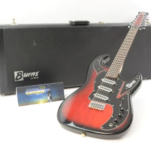 Burns Double Six 12 String Electric Guitar - Sunburst w/ OHSC | Reverb