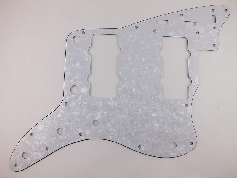 Jazzmaster Scratch Plate White Pearl 4 ply Pickguard to | Reverb UK