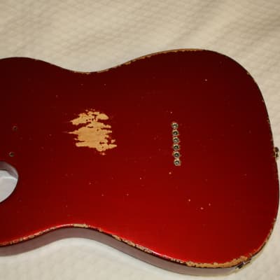 MJT Custom Shop Relic VTT Telecaster Loaded Body, Candy Red/ | Reverb