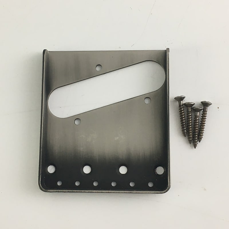 Lefty Vintage Style Tele Ashtray Bridge Plate Brushed Nickel | Reverb